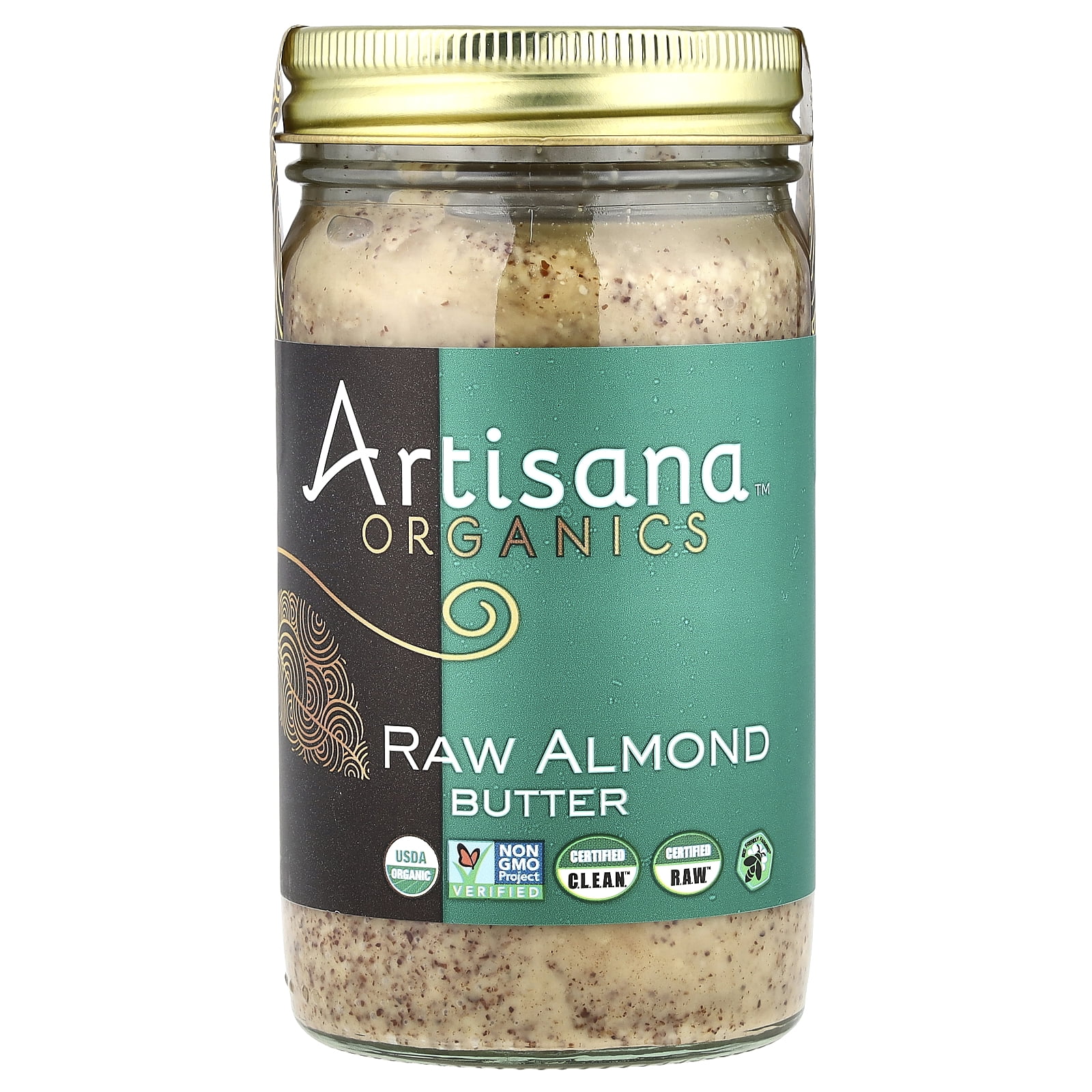 Artisana, Raw Almond Butter, 14 oz Jar, Organic, Unsweetened - Walmart.com