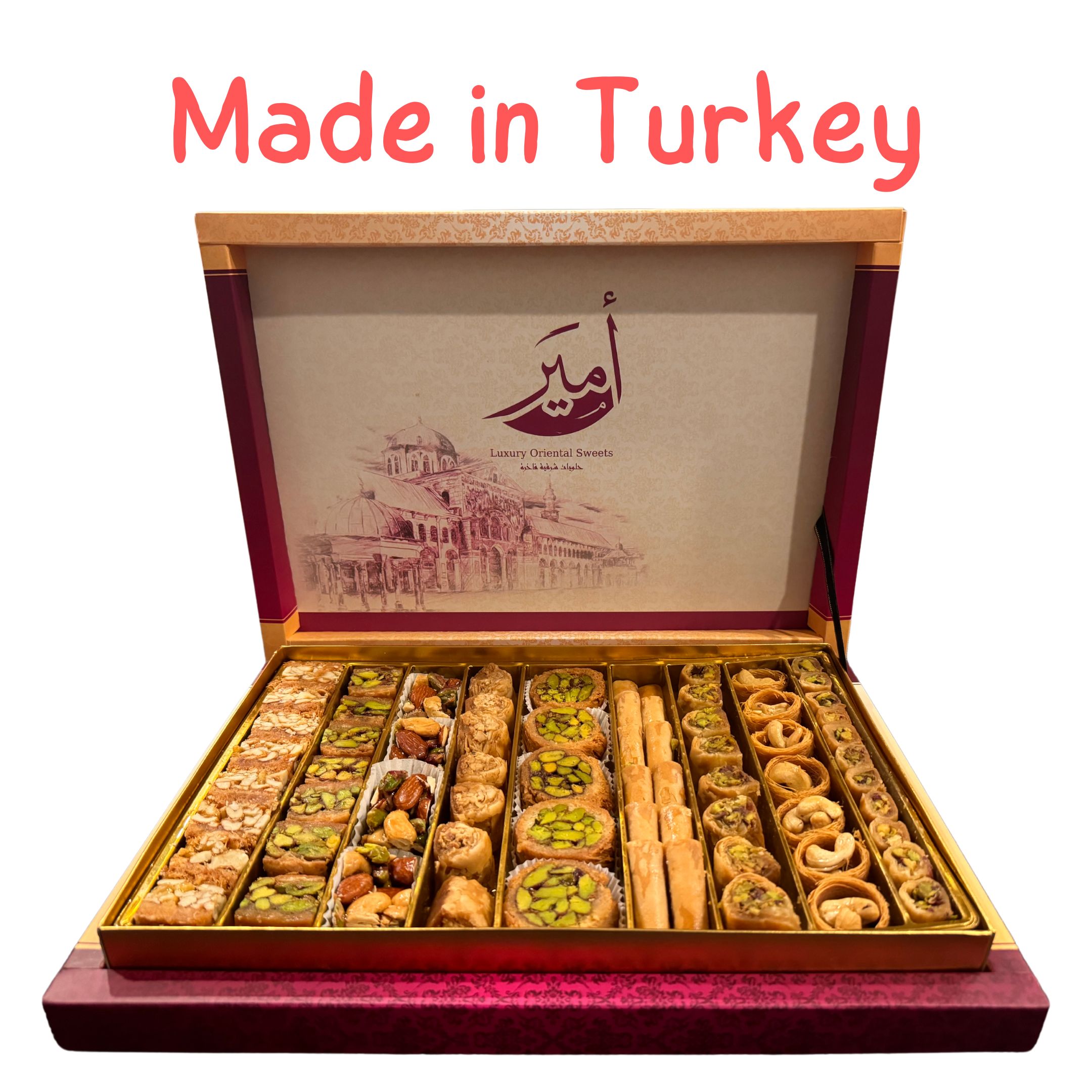 Eastern Feast - Premium Assorted Baklava Mix, Sealed Plastic Box, 850g ...