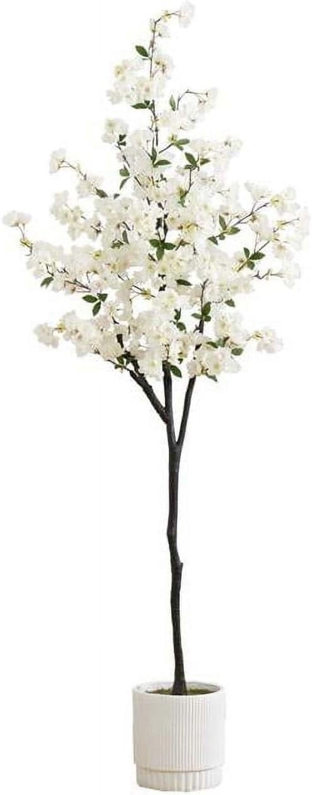 Artisanal Attic 6Ft. Artificial Cherry Blossom Tree with White ...