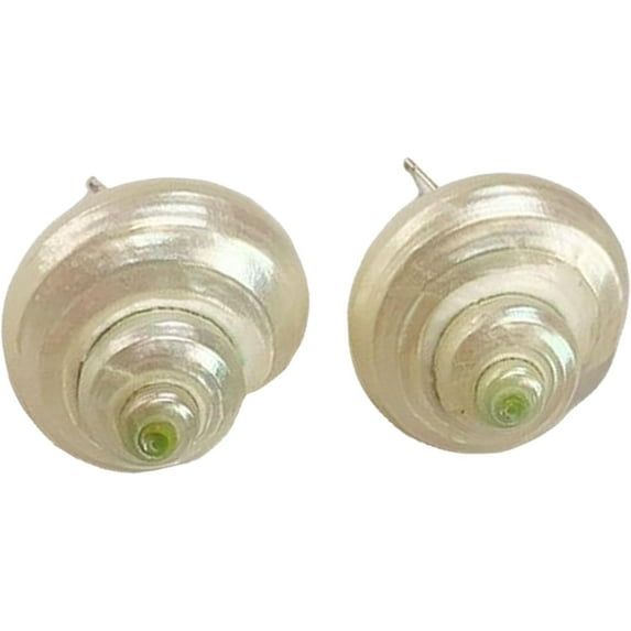 Artisanal Conch Shell Pearls Pendant Necklace Textured Beach Inspired ...