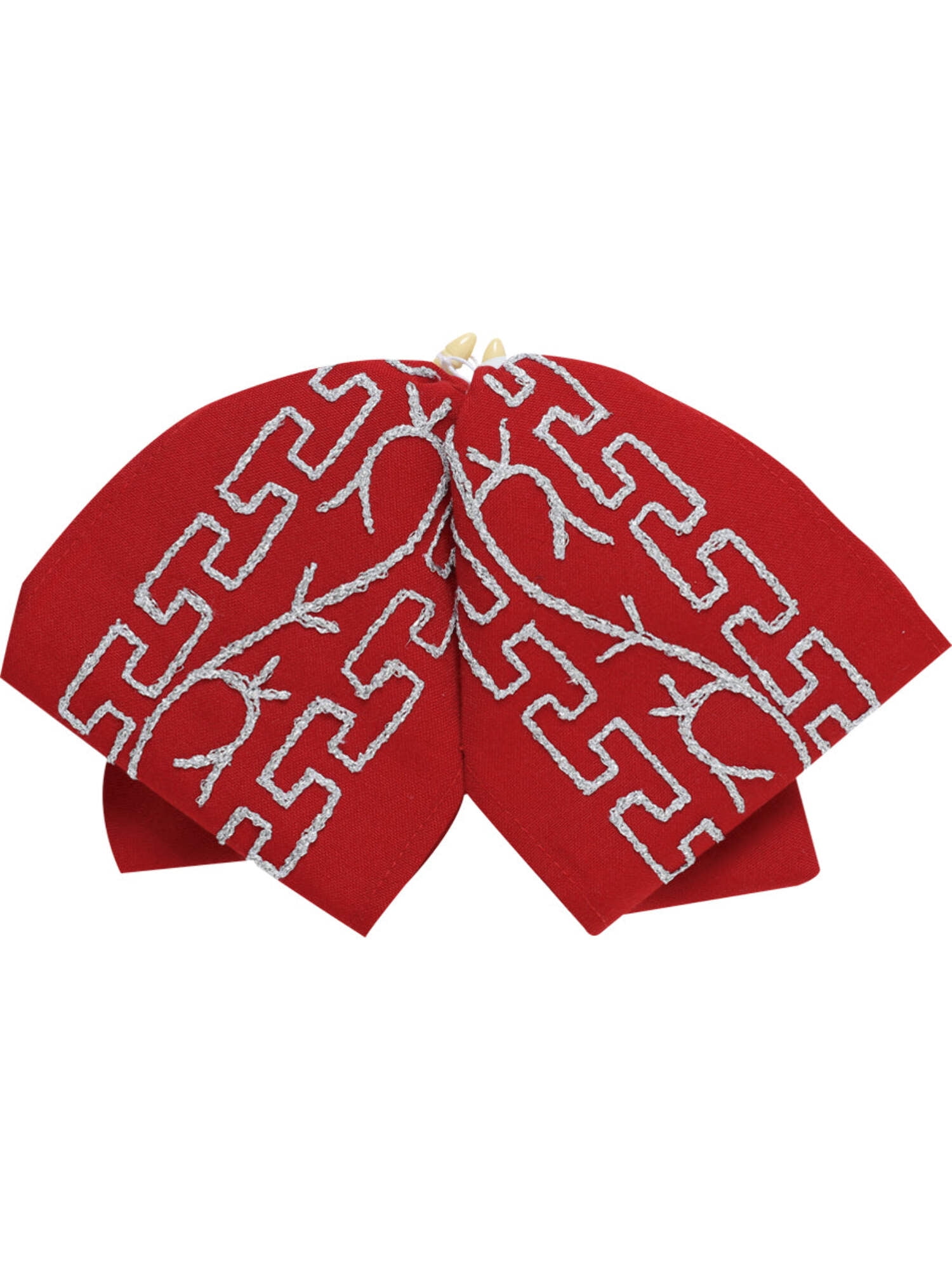 Mexican Charro Bow Tie 100% Polyester Red/Silver 601116 - Walmart.com