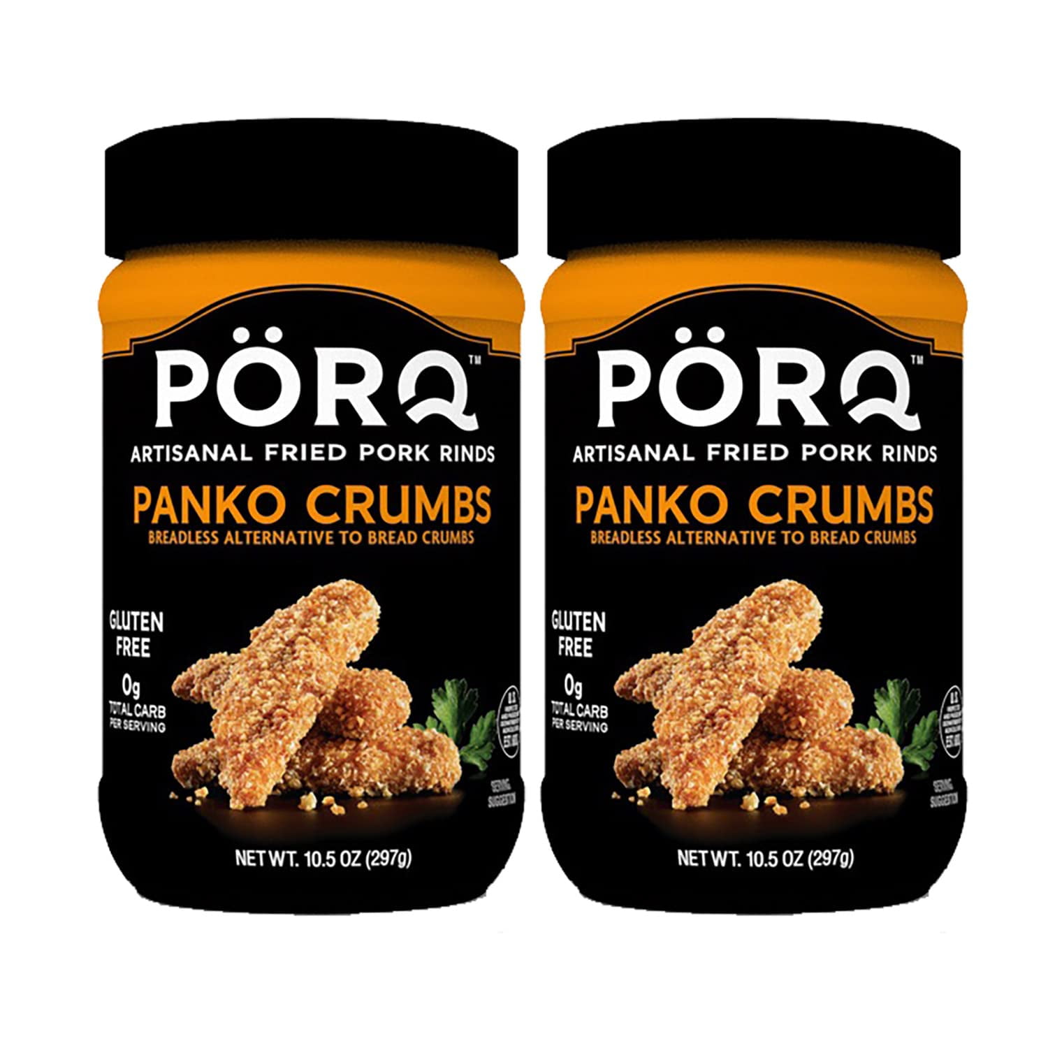 PORQ Artisanal Fried Pork Rinds, Panko Crumbs, Breadless Alternative to ...