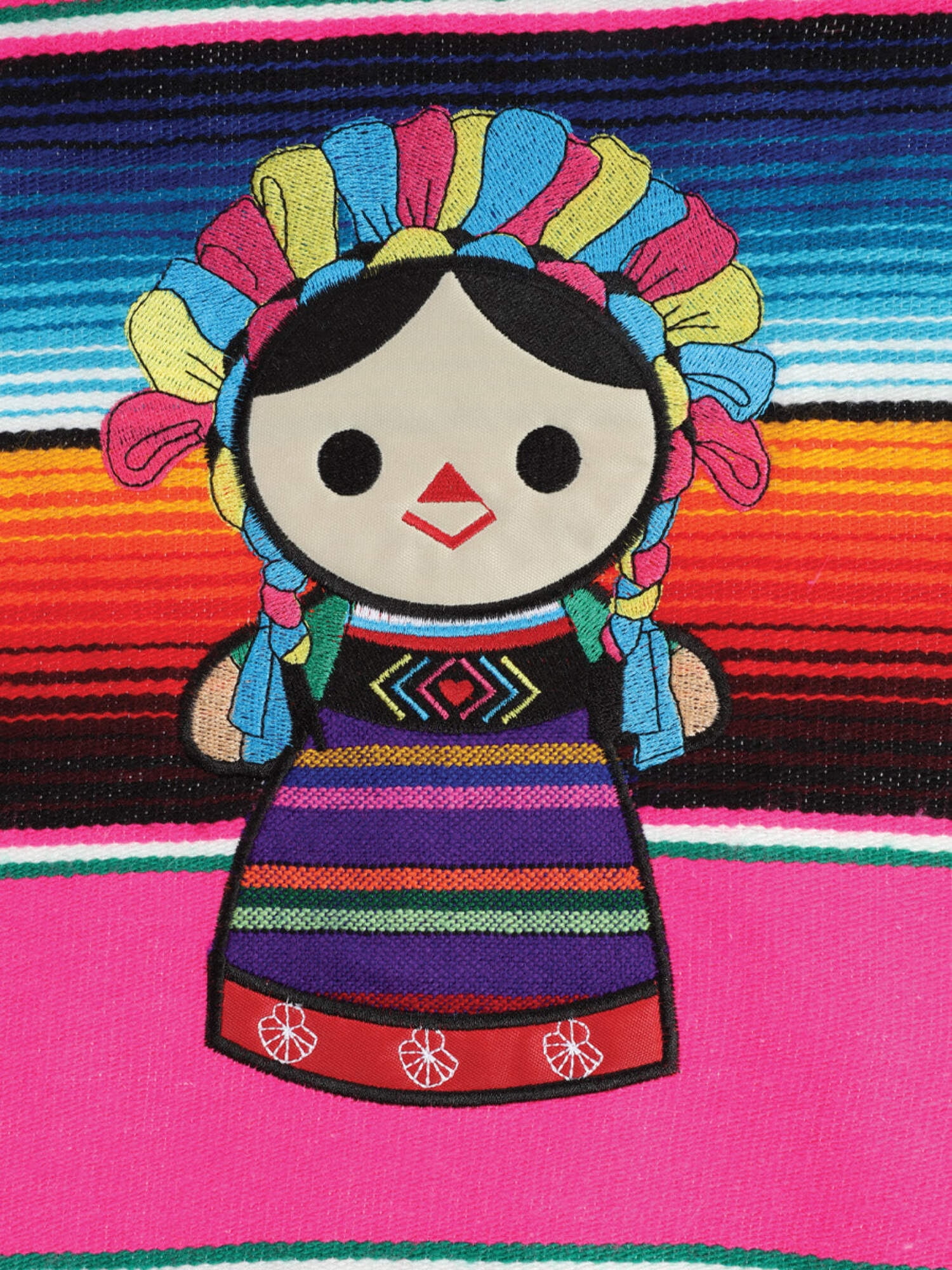 Artisanal Mexican Zarape Apron 100% Acrylan Multicolor 603572 - Walmart.com