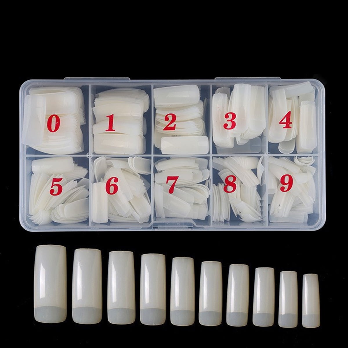 Artisanal Nail Tips Kit, No-Crease Fake Nails With Soft Gel Design For ...