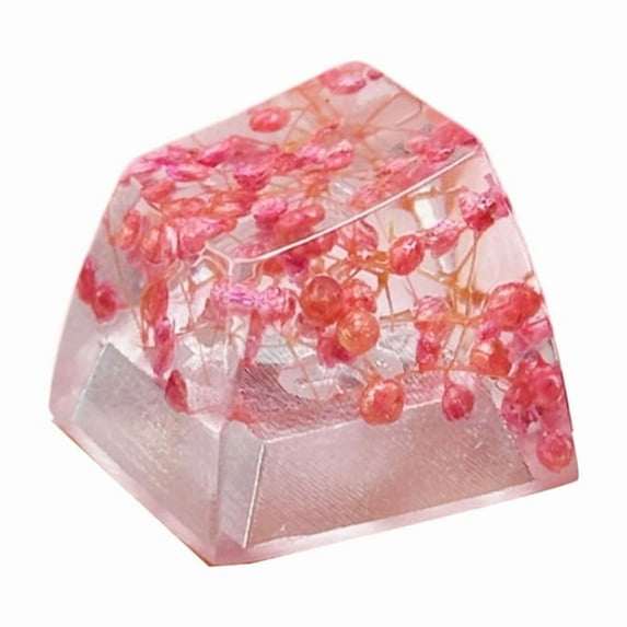 Artisanal Translucent Epoxy Keycap Featuring Preserved Flowers for ...