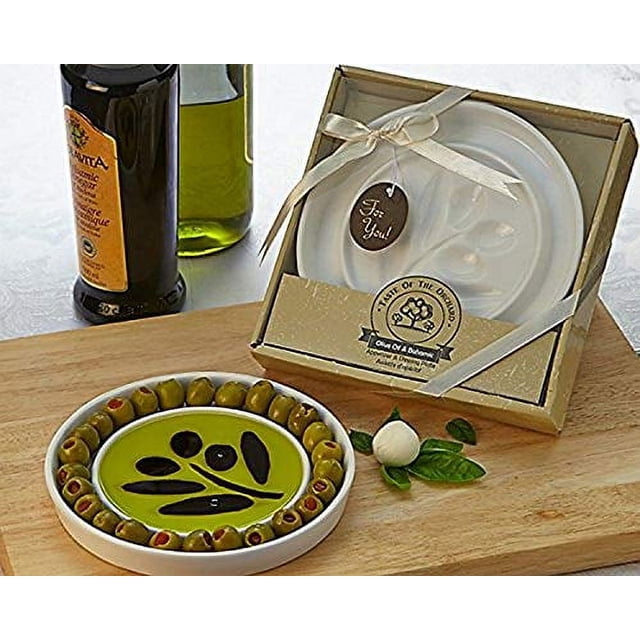 Artisano Designs Taste of The Orchard Oil-Vinegar Appetizer Plate ...