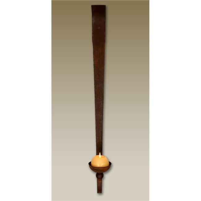 Artisans Gallery AD-001DS Gala Hammered Flat Iron Wall Candle Holder ...