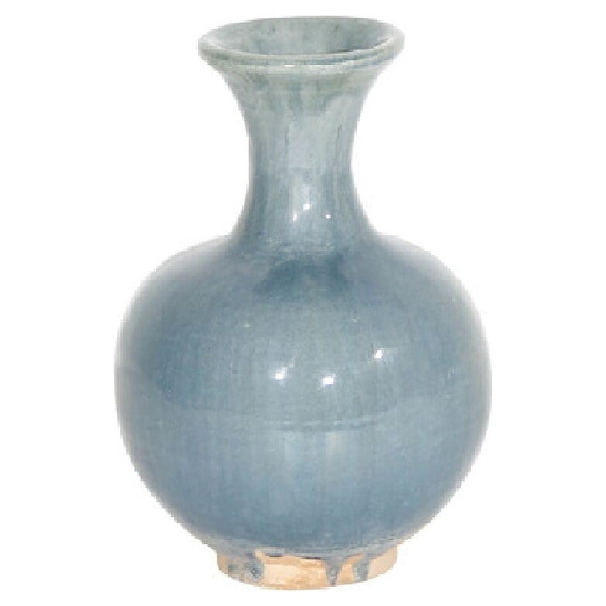 Artissance Vintage Style Ceramic Round Small Vase, 9 Inch Tall, Antique ...