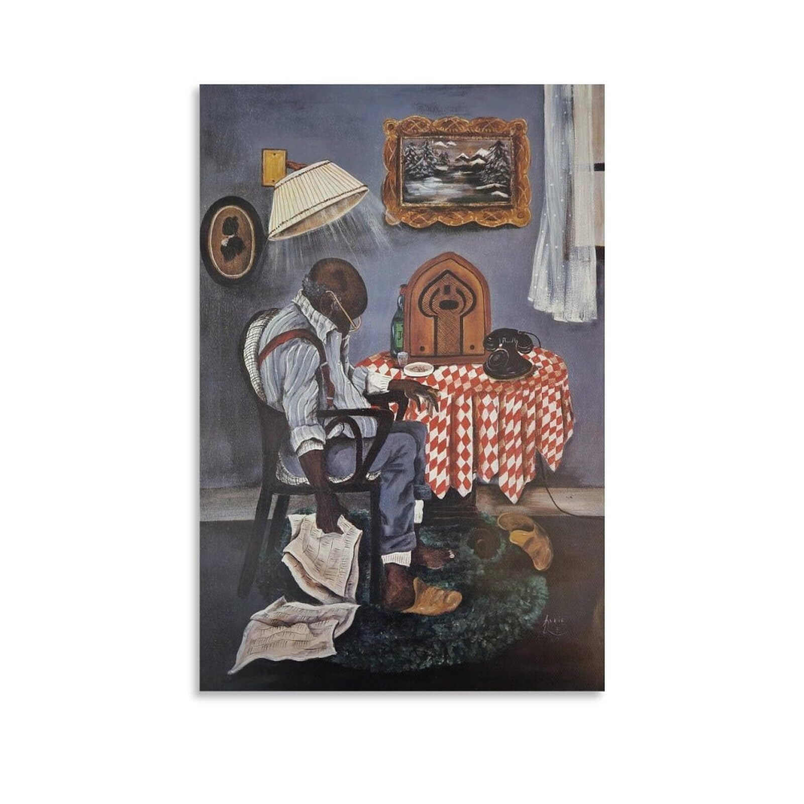 Artist Annie Lee Daily Snooze Vintage Oil Painting Wall Art Posters For ...