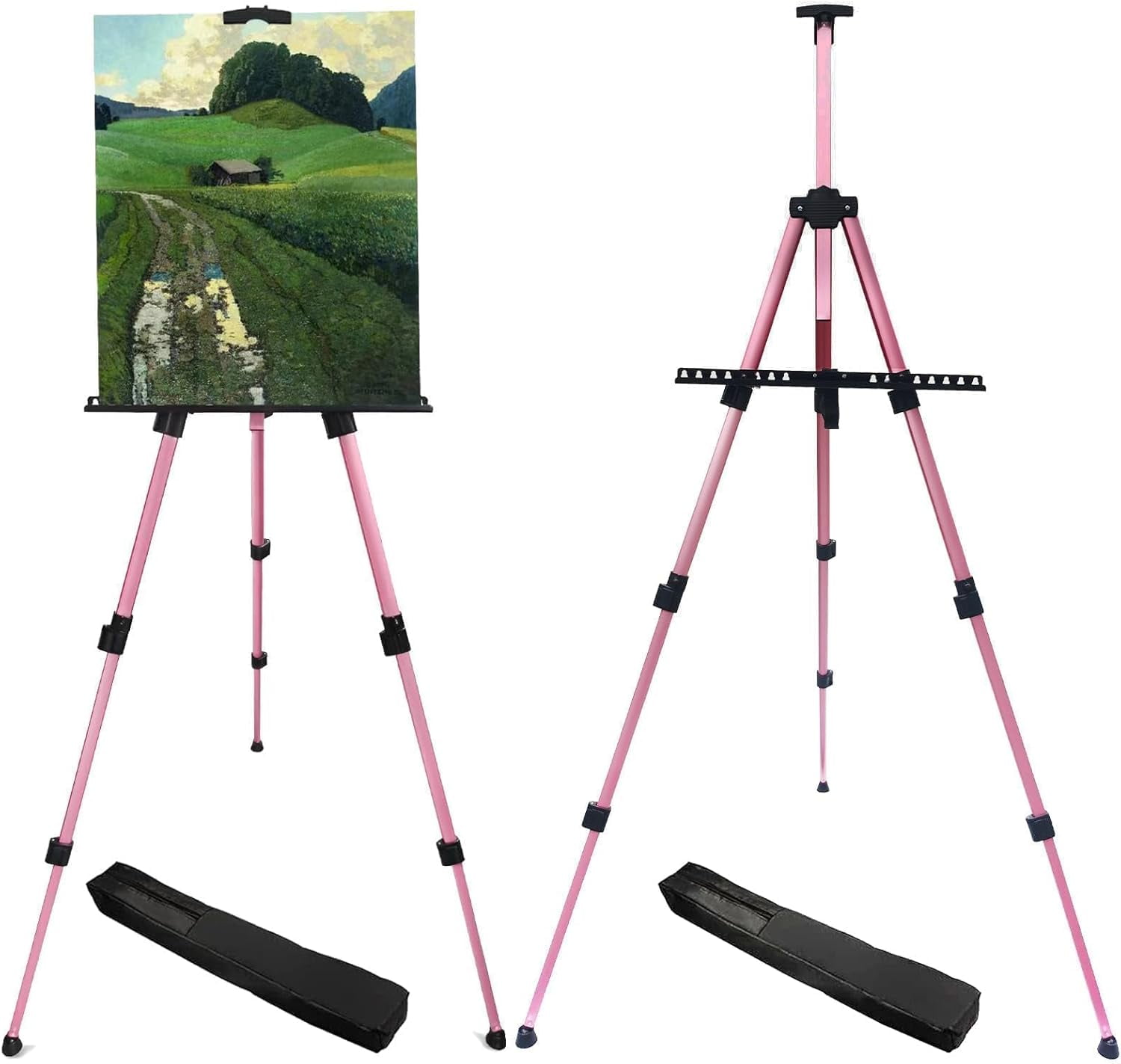 Artist Art Painting Easel Stand, Aluminum Metal Adjustable Easel for ...