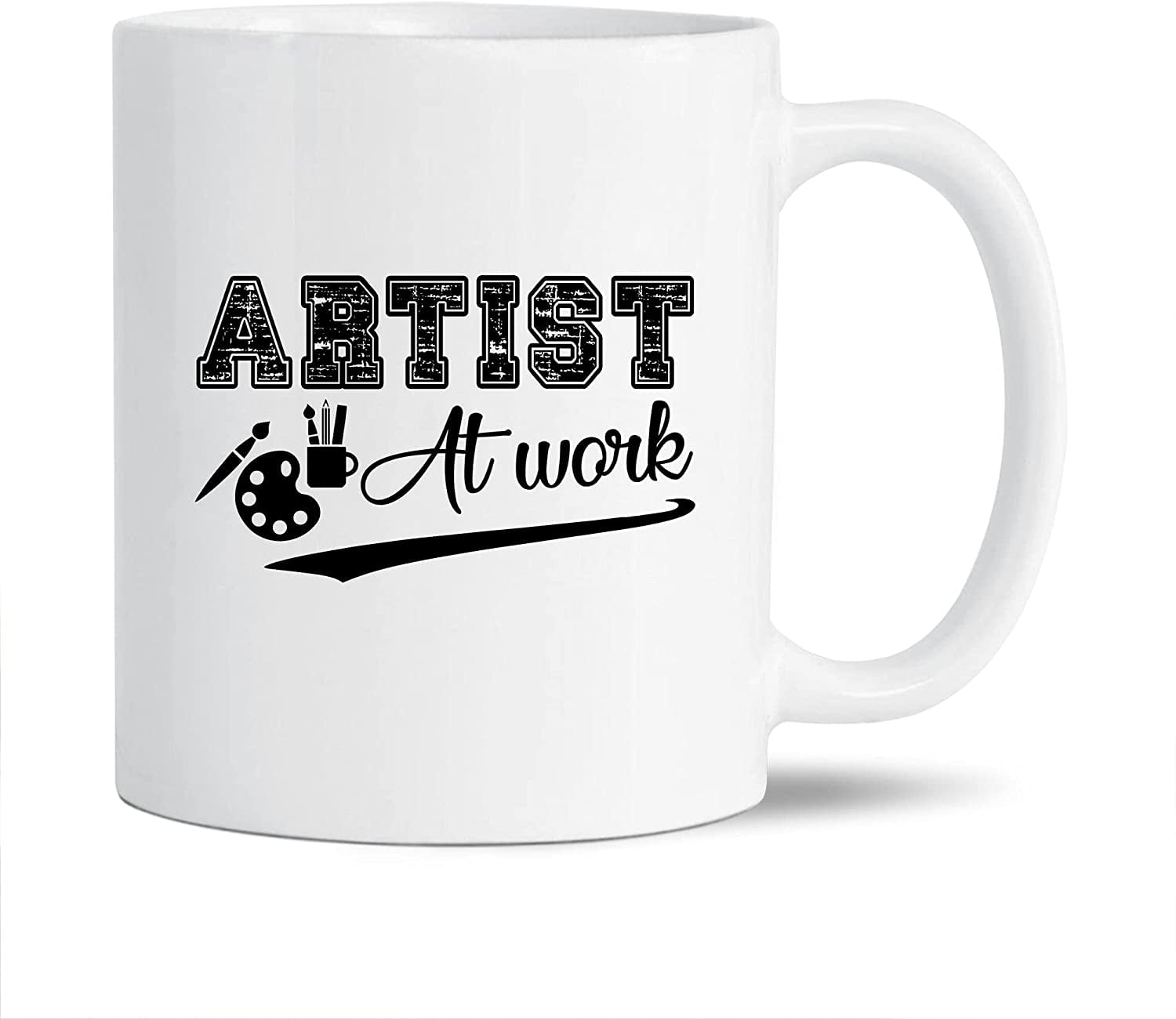 Artist At Work White Travel Coffee Cup, Artist Ceramic Mugs, Novelty ...