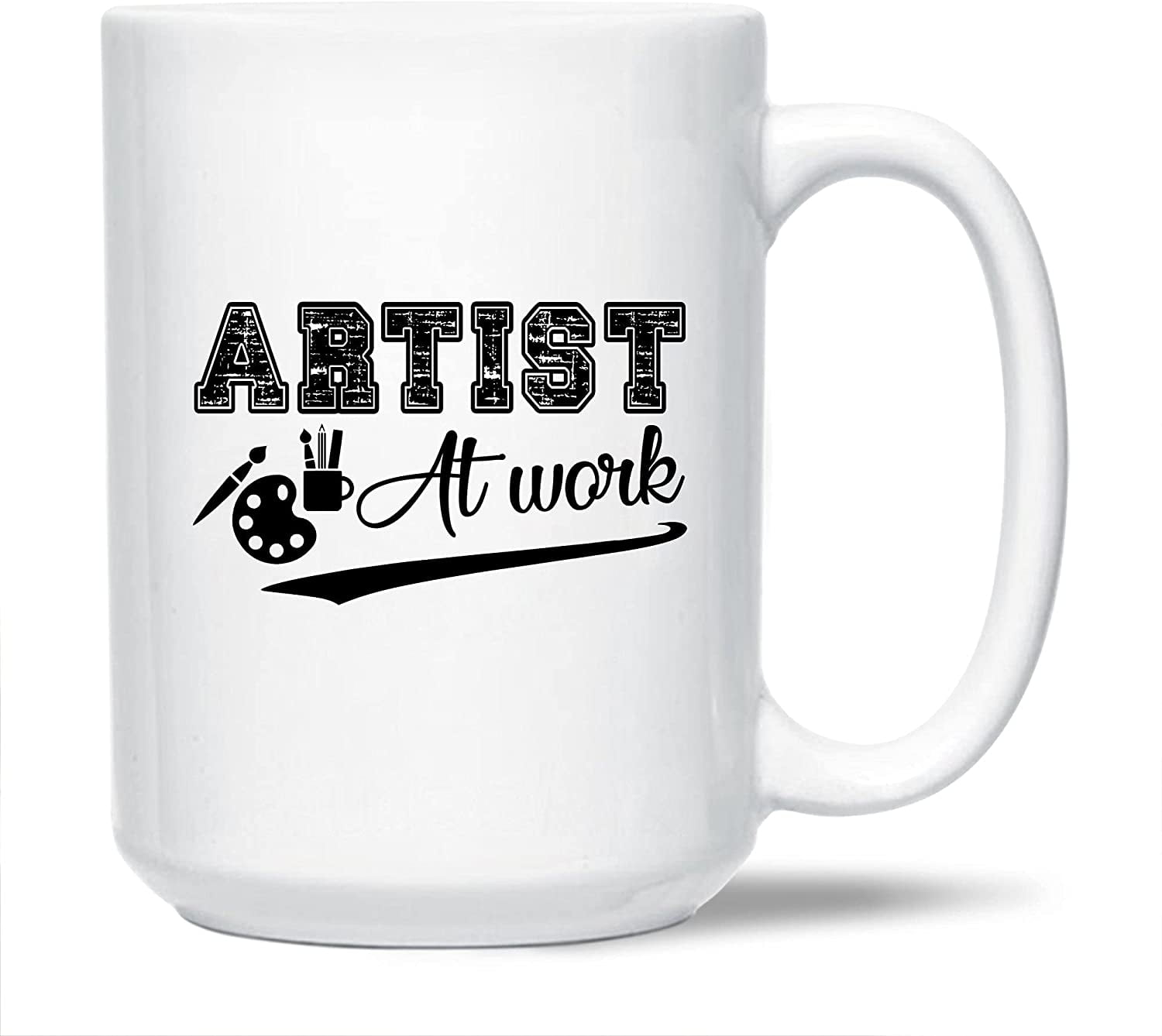 Artist At Work White Travel Coffee Cup, Artist Ceramic Mugs, Novelty ...