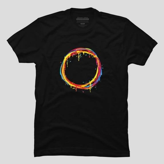 Artist Circle Retro Creative Abstract Geometric Design H28590 T-Shirt, for Men and Women, Up to ...