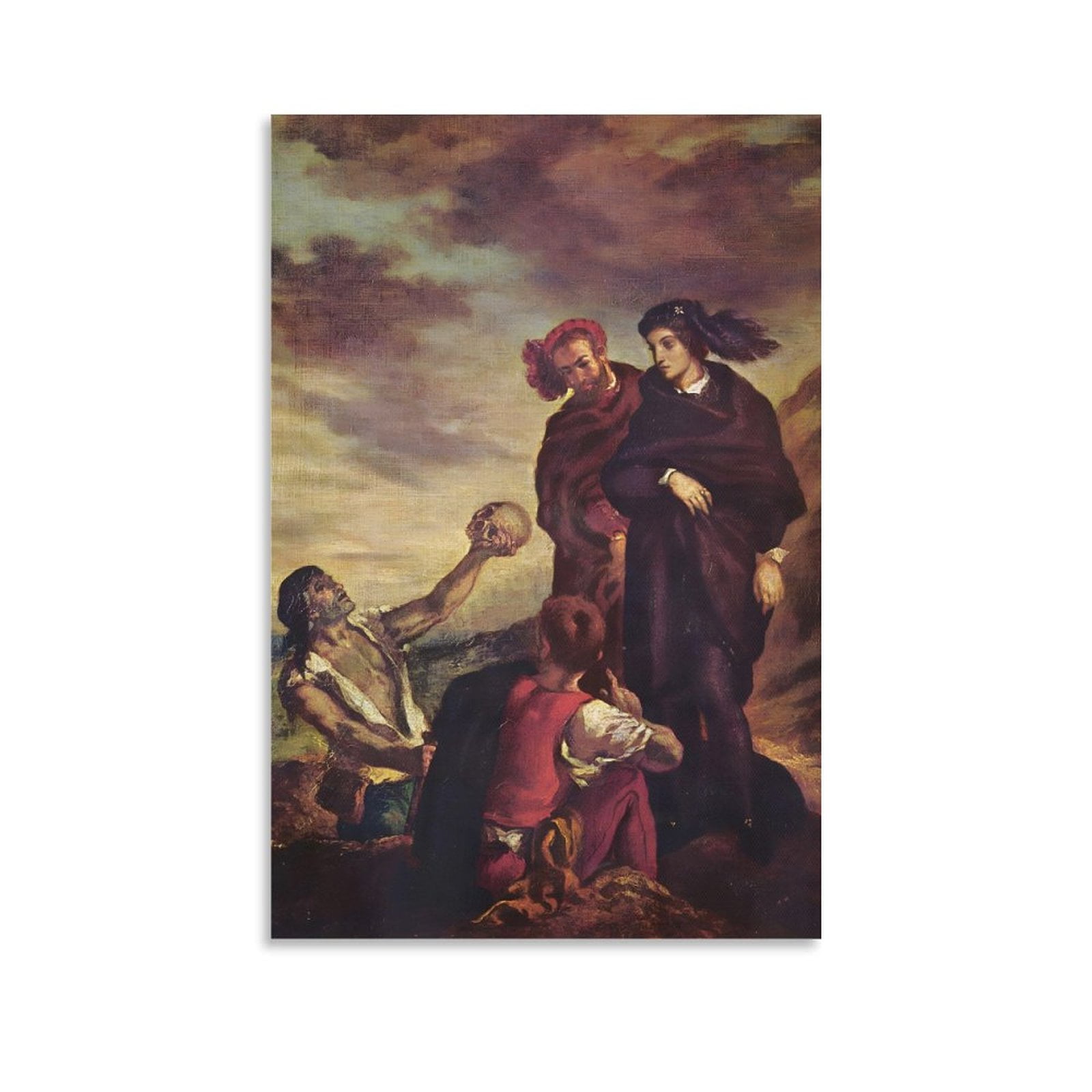 Artist Eugène Delacroix Hamlet And Horatio in A Graveyard Poster Room ...