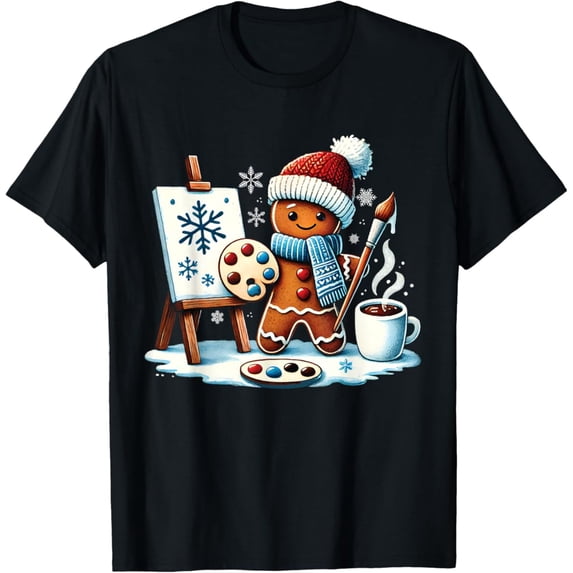 Artist Gingerbread Painter Art Teacher Student T-Shirt - Walmart.com