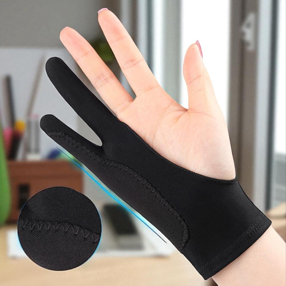 Artist Gloves for Drawing Tablets Two Finger Sketching Stain Resistant ...