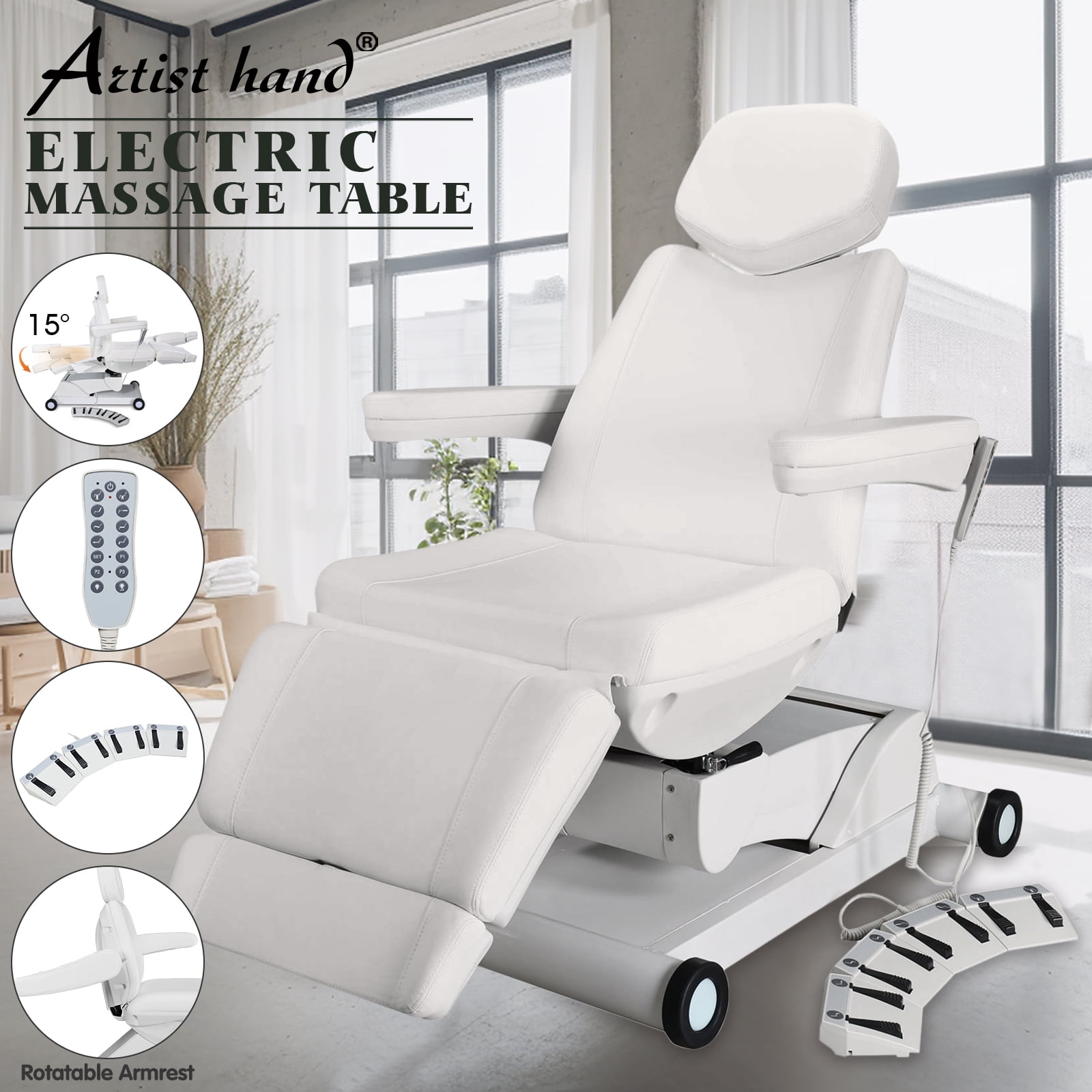 Artist Hand 4 Motors Aesthetic Chair Dual Control Full Electrical ...