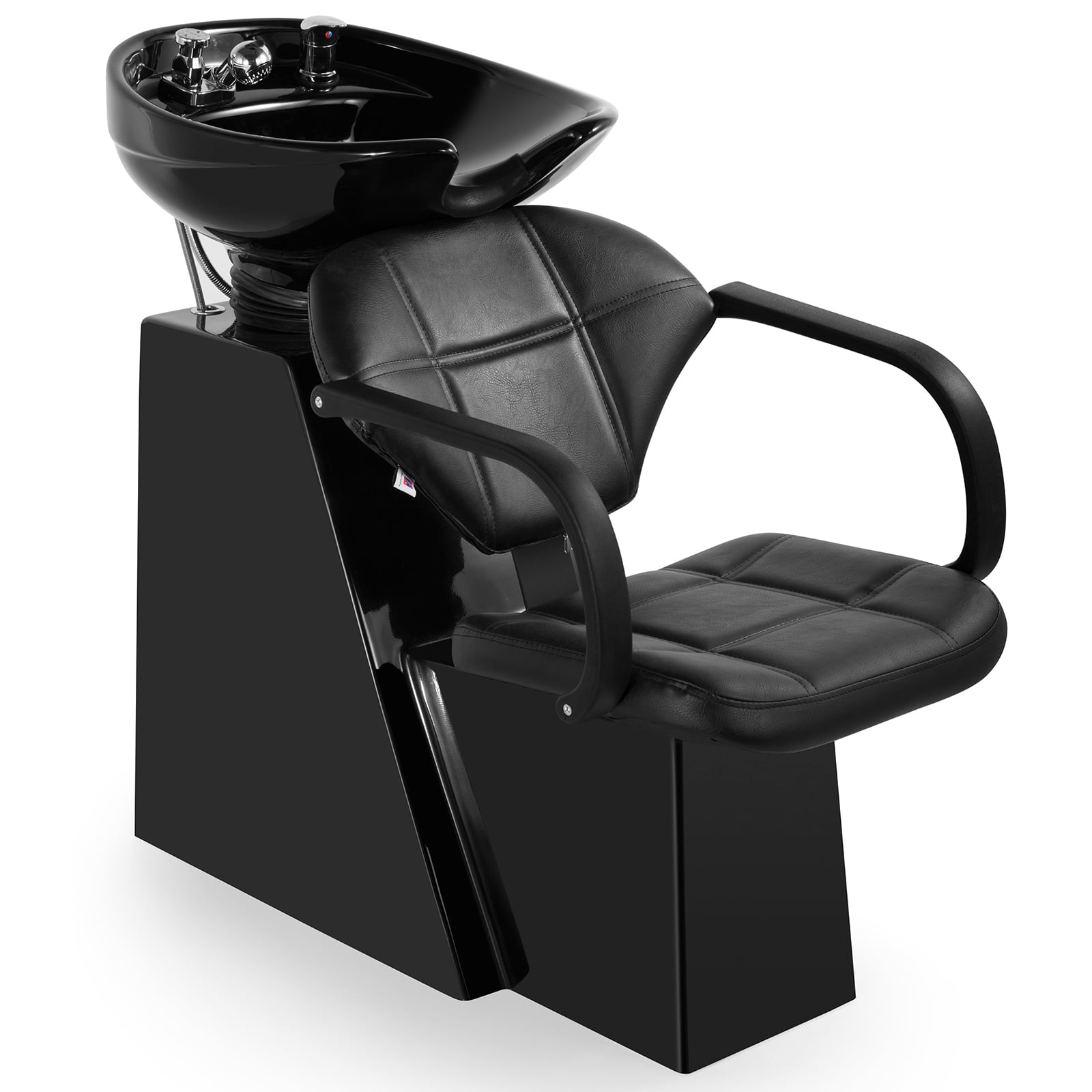 Artist Hand Salon & Spa Station, Black Chair with Ceramic Basin Shampoo ...