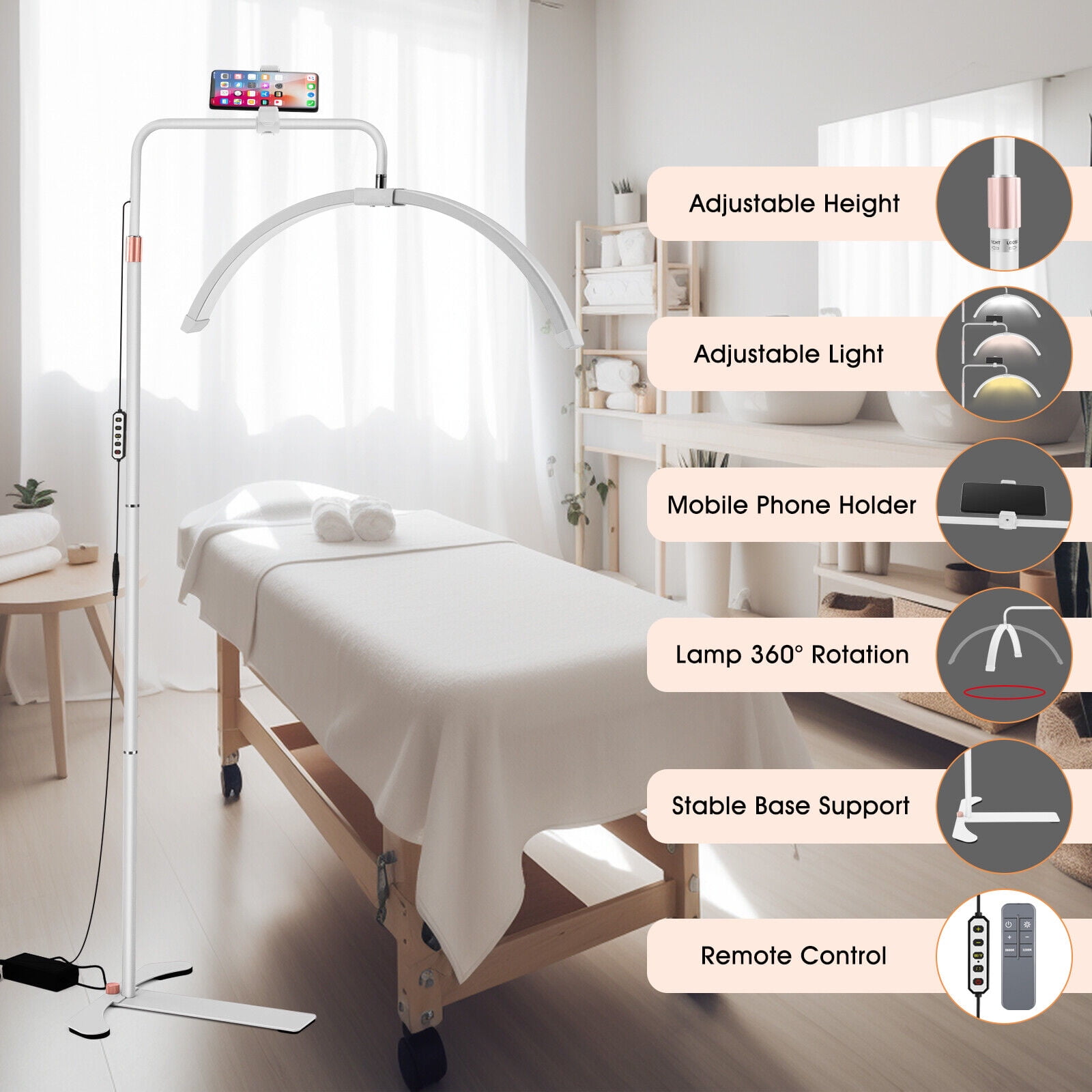 Artist Hand LED Lash Lamp for Eyelash Extensions, Floor Lamp ...