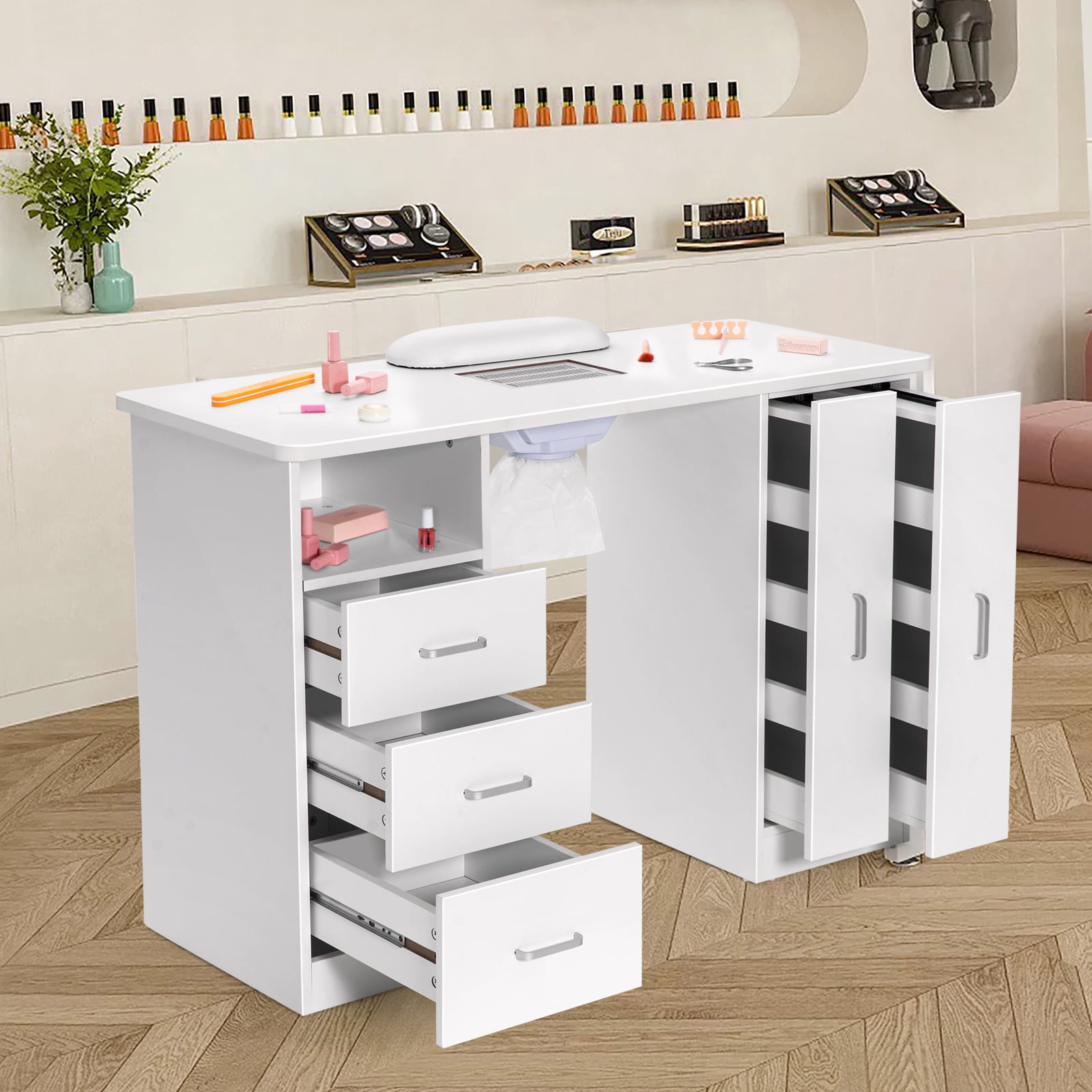Artist Hand Manicure Table Nail Table Desk Salon Beauty Workstation ...