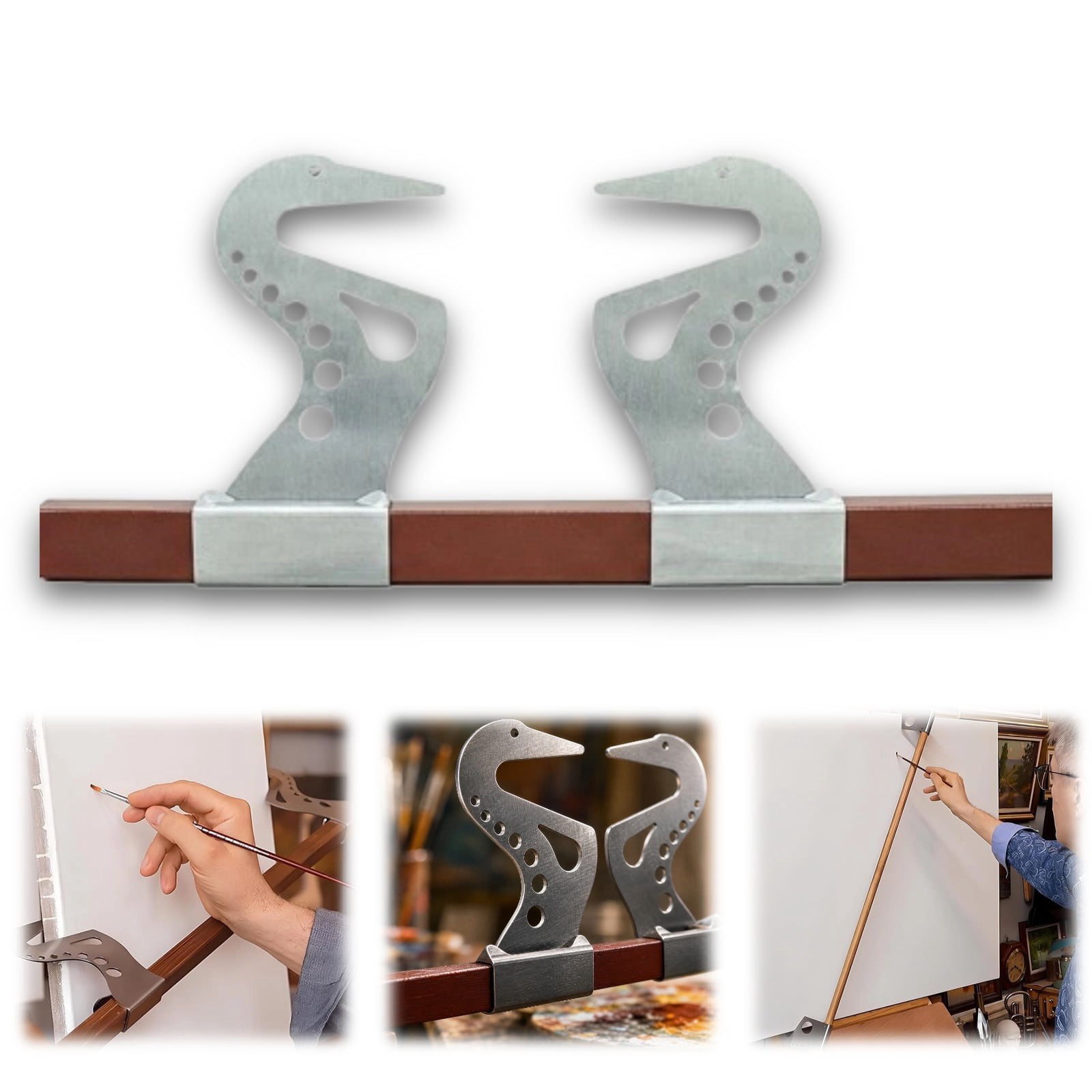 Artist Hand Support Stick for Easel, Adjustable Stainless Steel Drawing ...