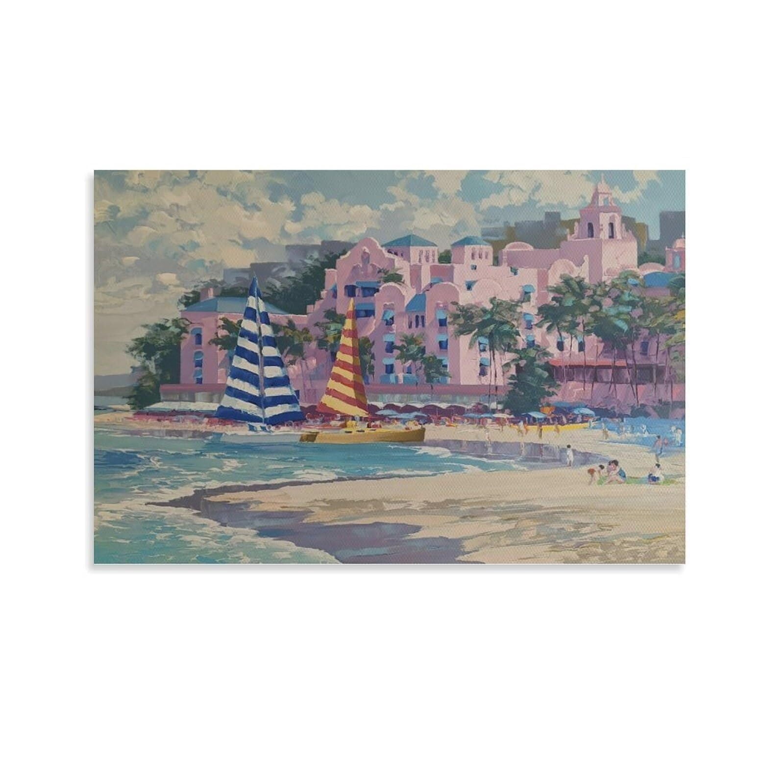 Artist Howard Behrens Royal Hawaiian Retro Painting Wall Art Posters ...