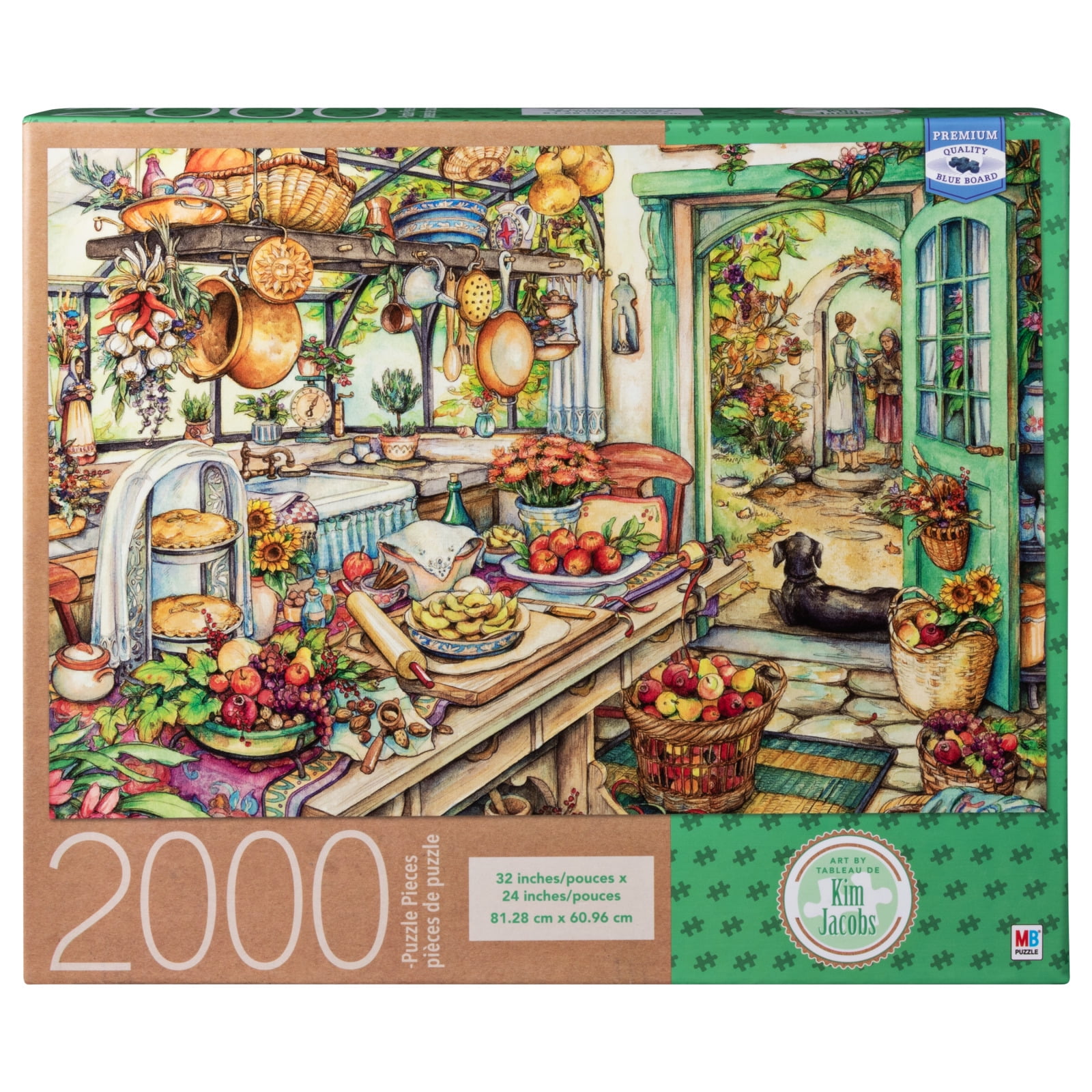 Cardinal Games Artist Kim Jacobs 2000-Piece Jigsaw Puzzle Cozy Pie ...