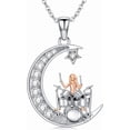 Artist Music Dance Necklaces 925 Sterling Silver Moon Necklace Artist ...