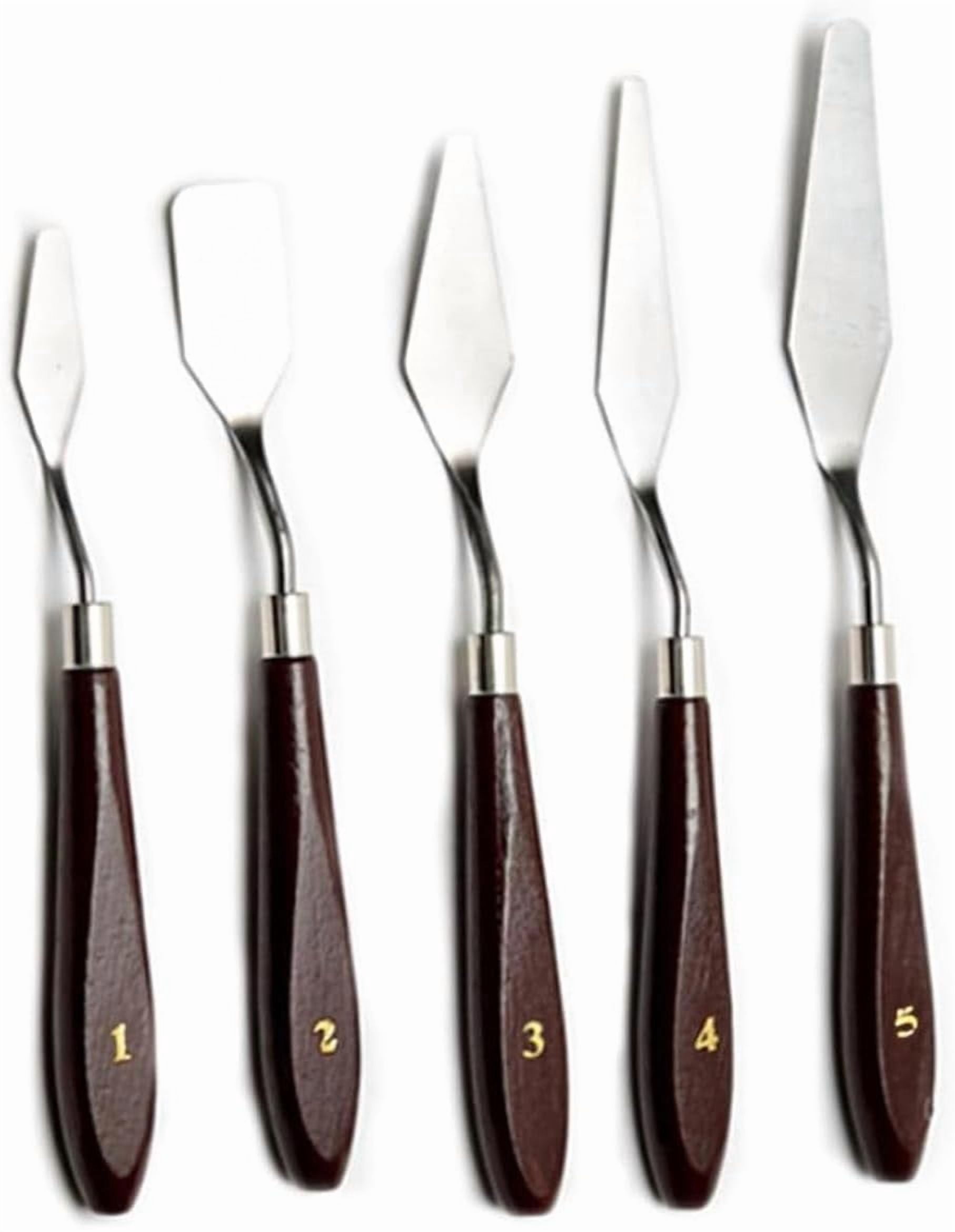 Artist Painting Knives Set - 5 Pieces Painting Knives Stainless Steel ...