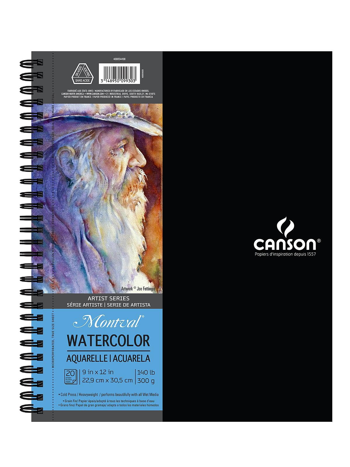 Artist Series Watercolor Book 9 in. x 12 in., 20 sheets (pack of 2 ...