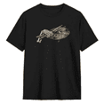 Artist Skeleton Painting Retro Graphic Tee for Men and Women, Witty ...