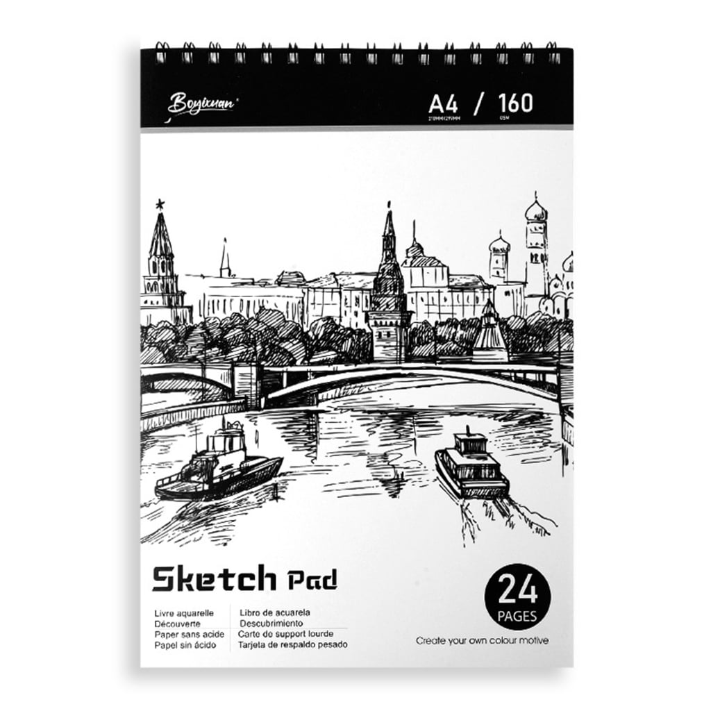 Artist Sketchbook 24 Pages Twin Wire Binding Thickened Drawing Pad ...