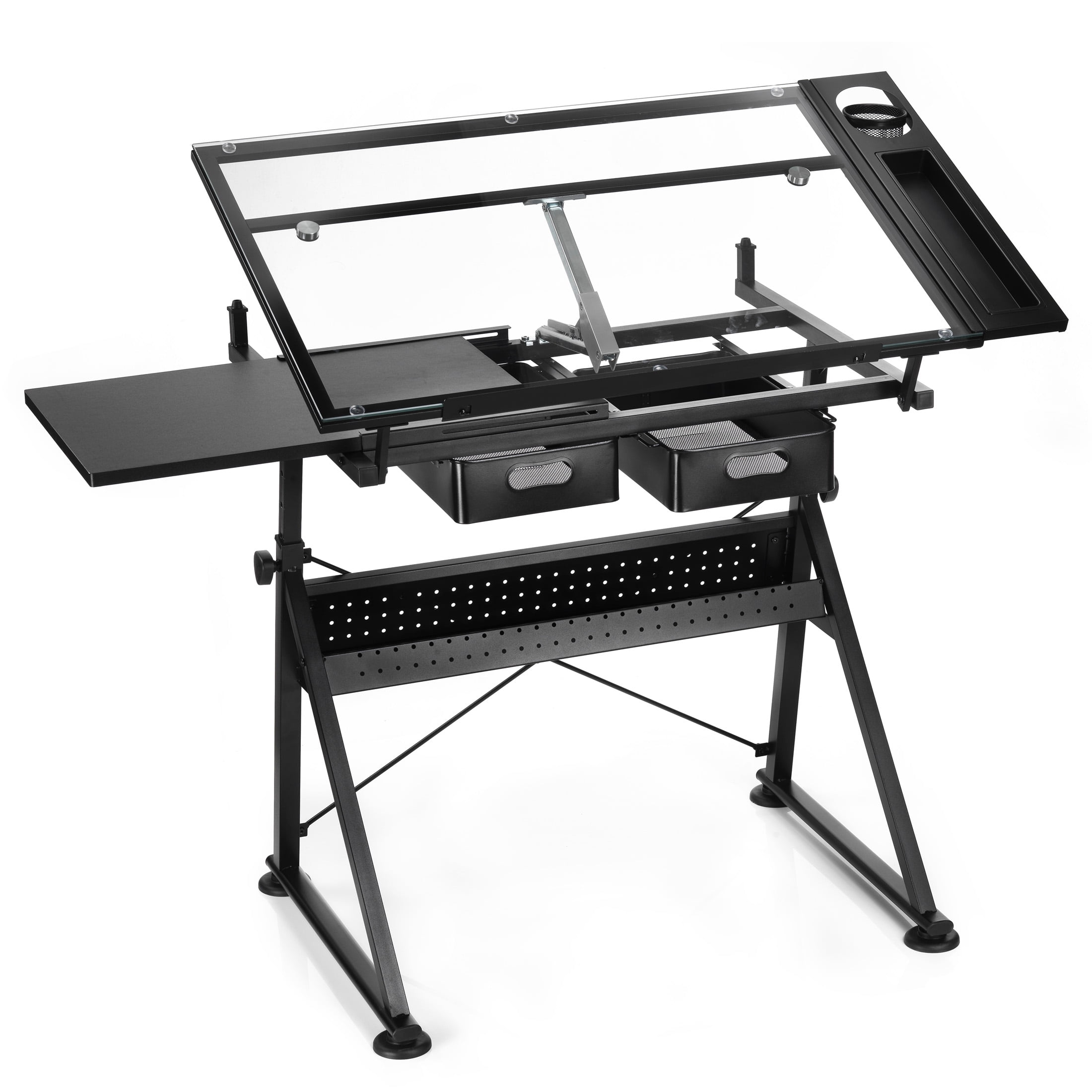 Artist Table by Artist's Loft - Glass-Top Table for Drafting - Drawing ...