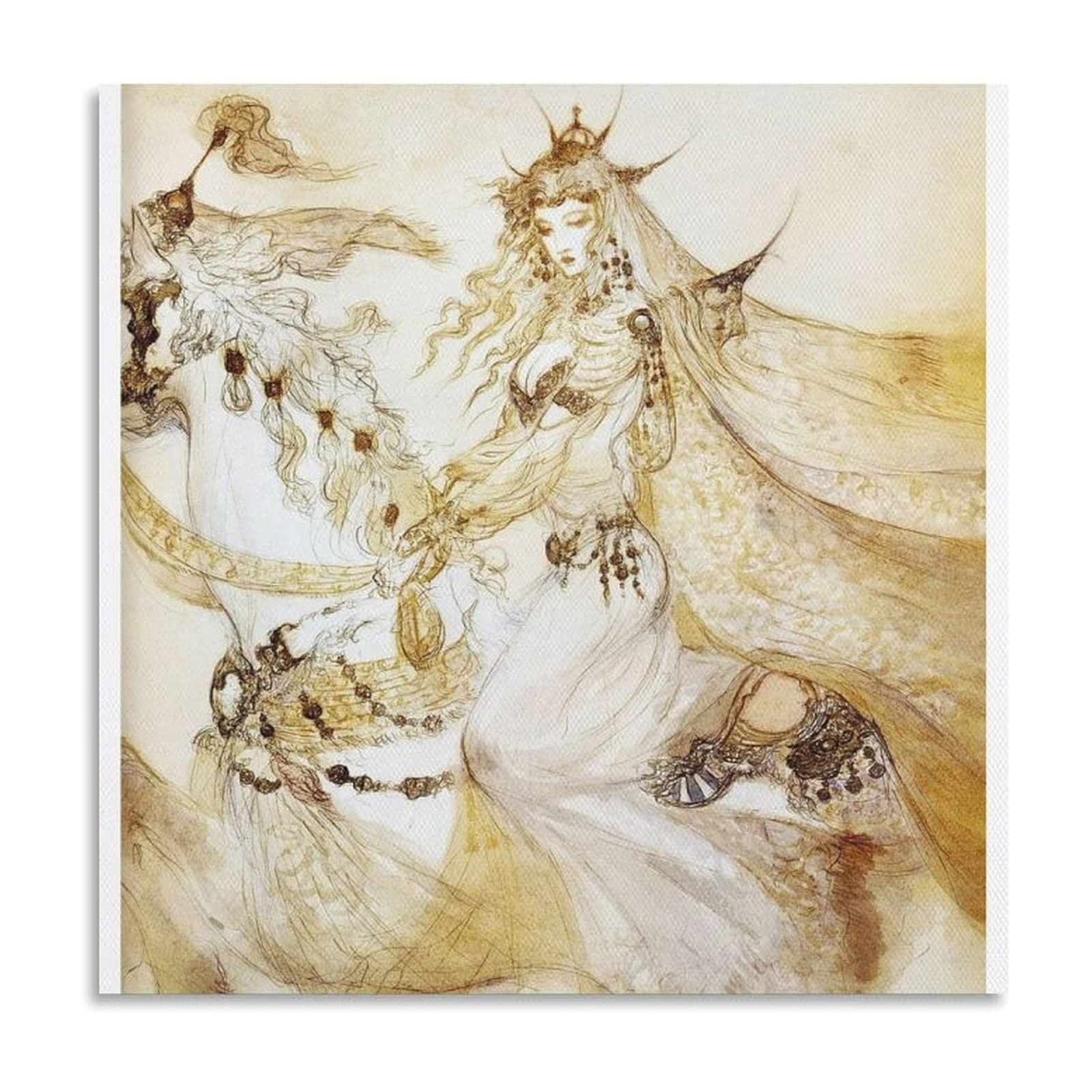 Artist Yoshitaka Amano Artwork Painting Japan Home Decor Poster Wall ...
