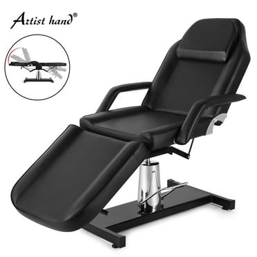 PULNDA Adjustable Salon Bed & Stool, Professional Spa Styling Equipment ...