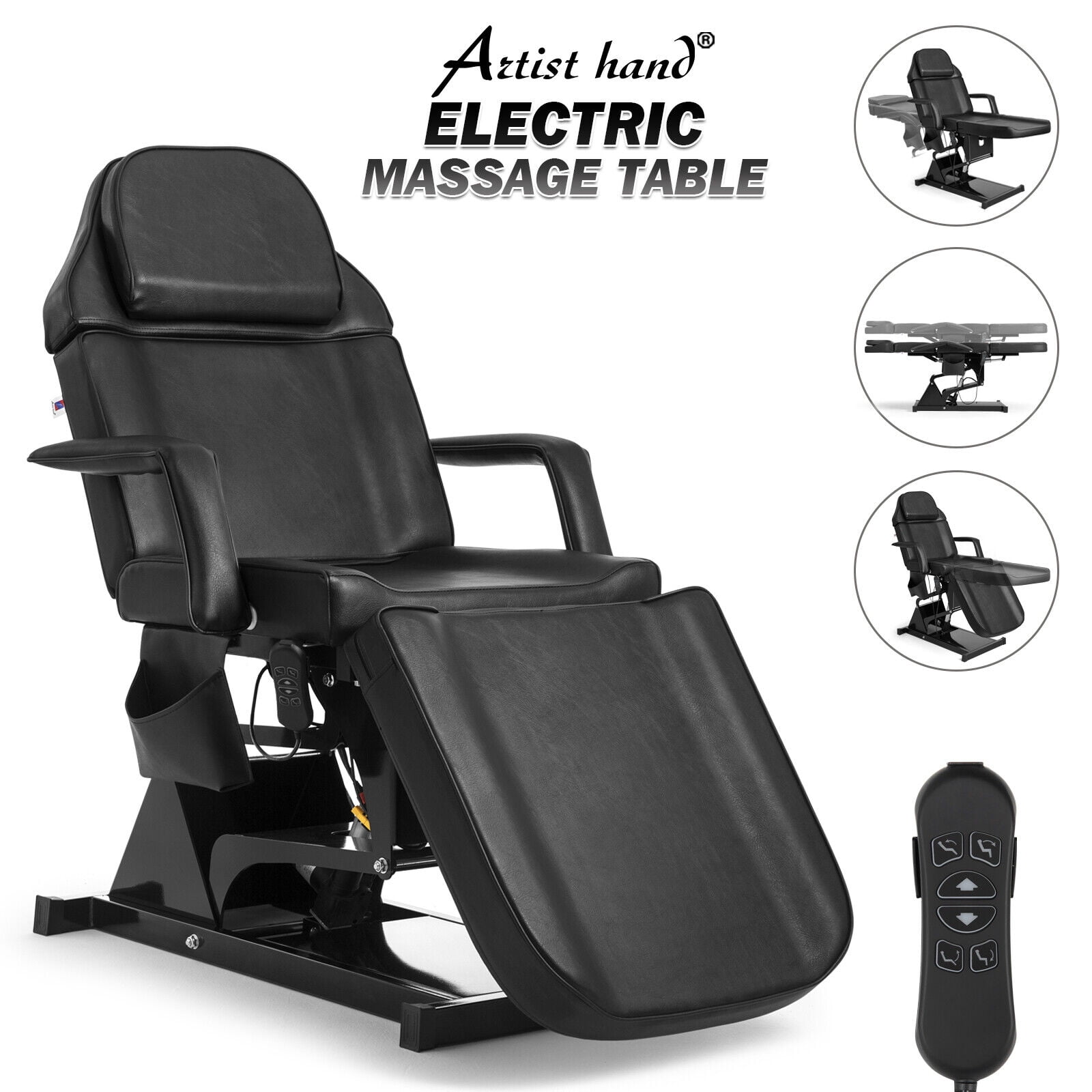 Artist hand Electrical Facial Bed Adjustable Massage Table 3 Motor ...