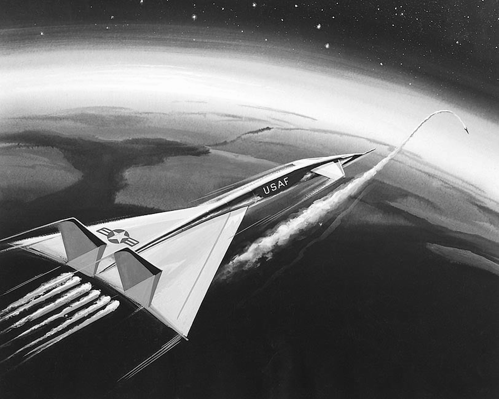 Artist's Conception XB-70 / XB-70A Bomber - 20x30 Inch Laminated ...
