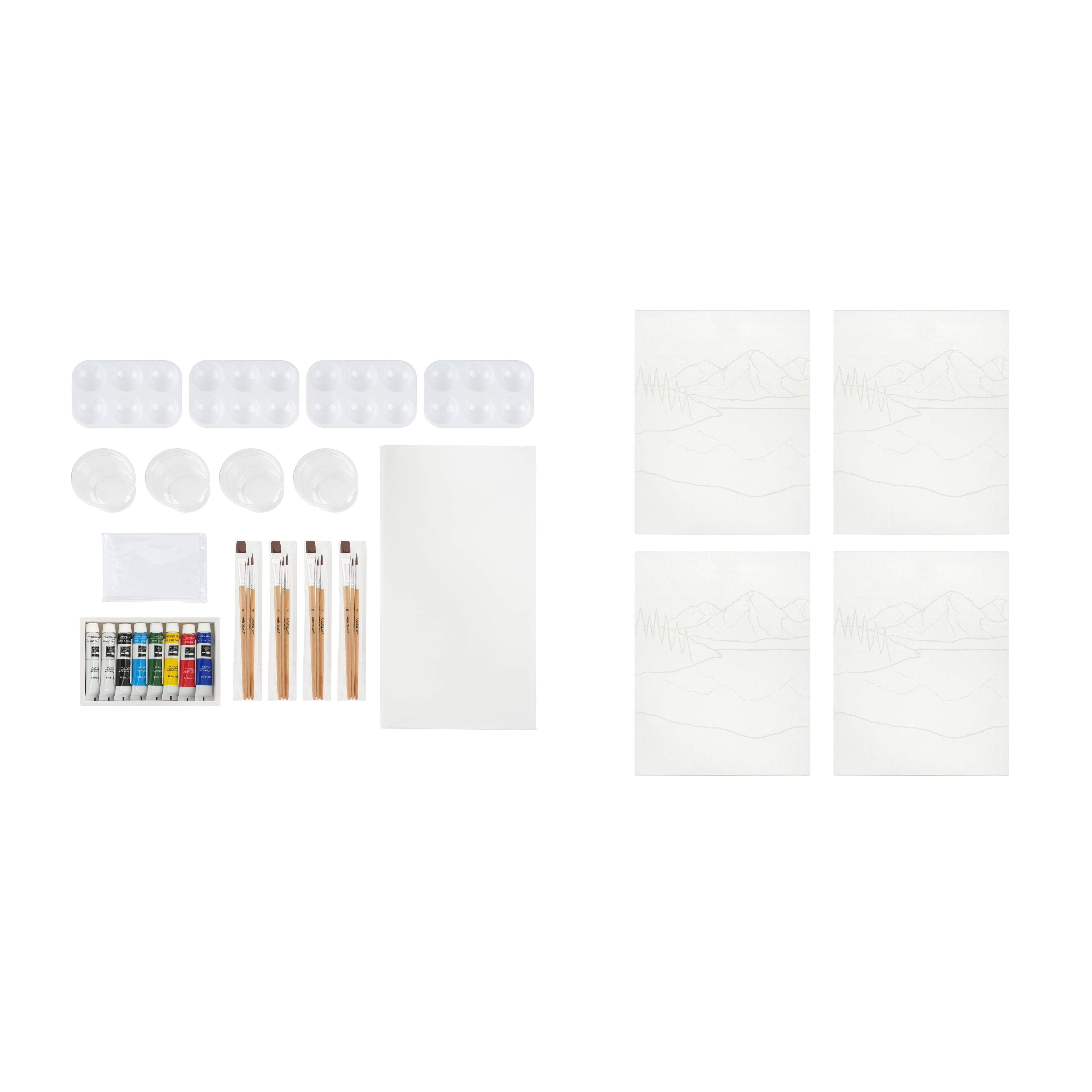 Artist’s Loft Paint Party Kit – Mountain Landscape Painting Set with ...
