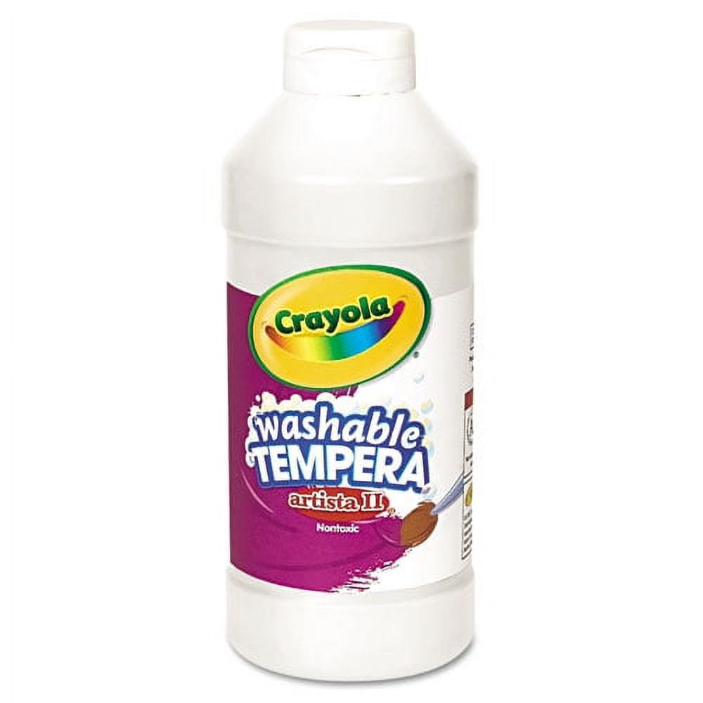 Artista Ii Washable Tempera Paint, White, 16 Oz Bottle | Bundle of 10 ...