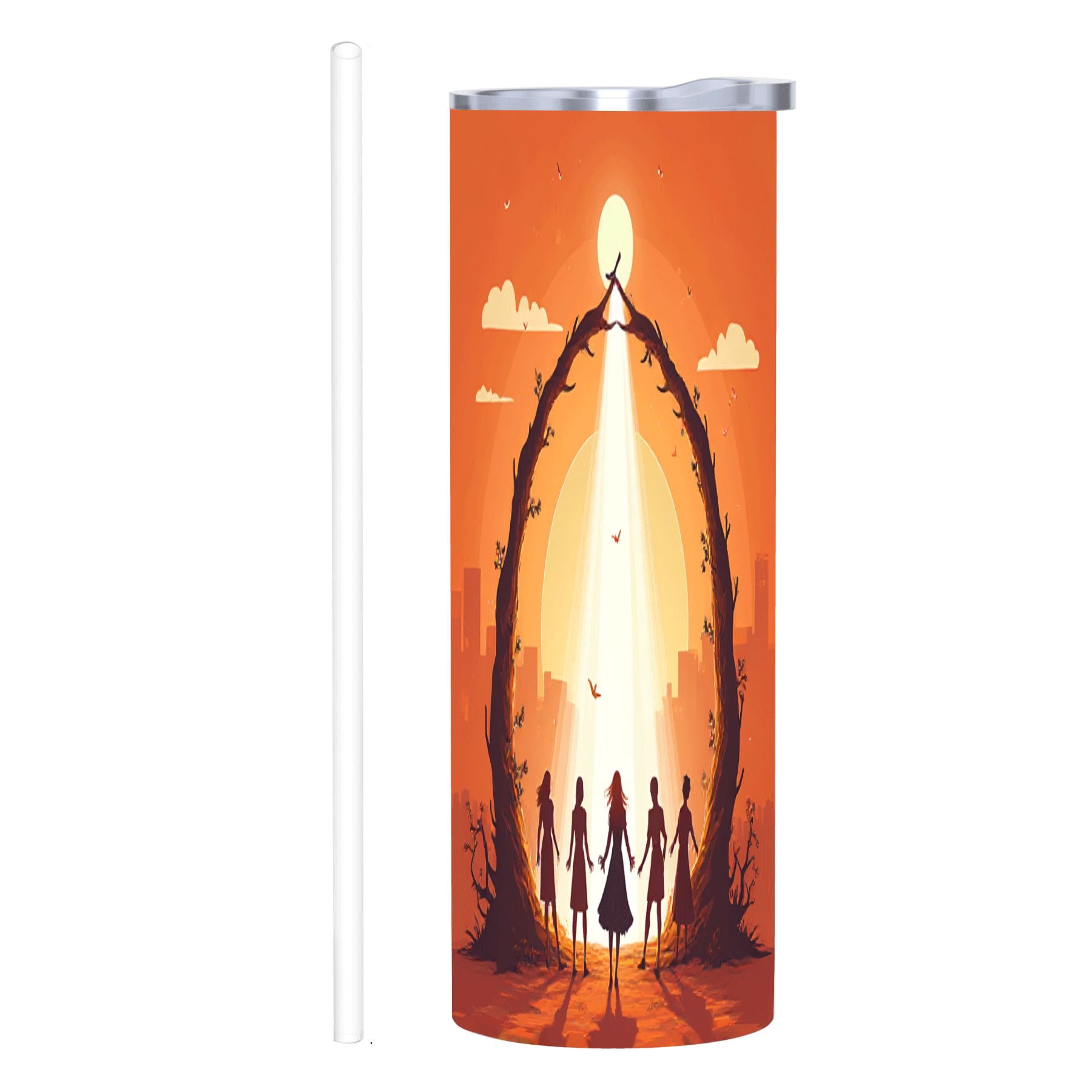 Artistic 20 oz Stainless Steel Insulated Tumbler - Vibrant Figures ...