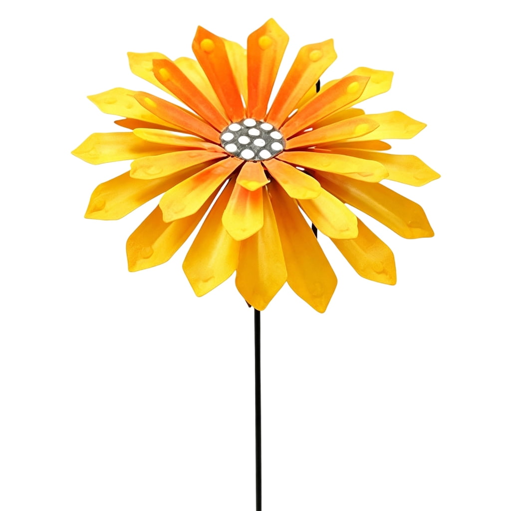 Artistic 3D Daylily Shape Garden Ornament Weather Iron Daylily Flower ...