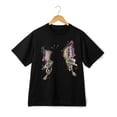 Artistic Abstract Butterfly Graphic Unisex Tee - Walmart.com