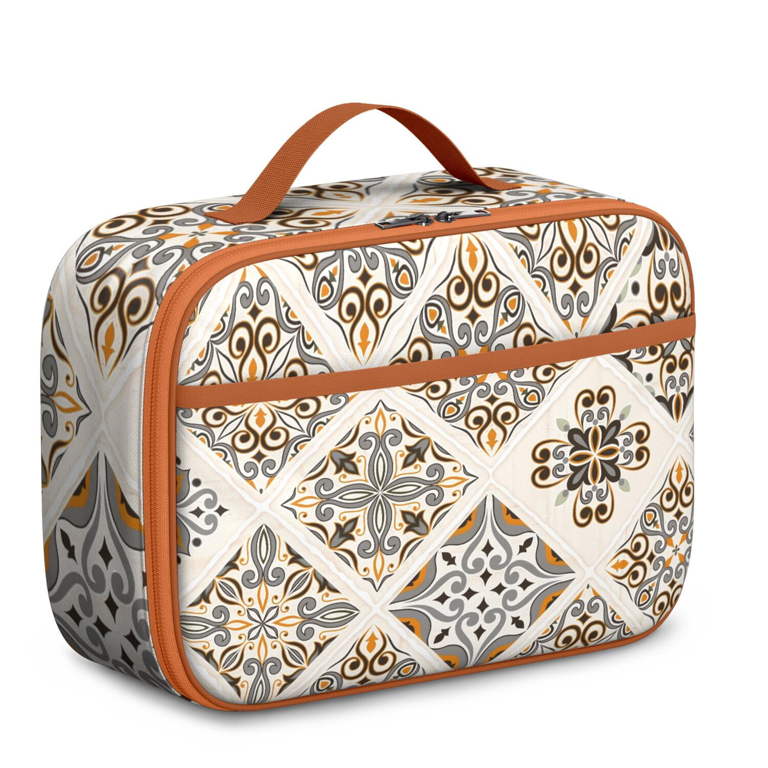 Artistic Abstract Floral Lunch Bag – Durable Insulated Lunch Box for ...