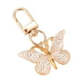 Artistic Acrylic Butterfly Keyring Bag Accessory Metal Holder Fashion ...