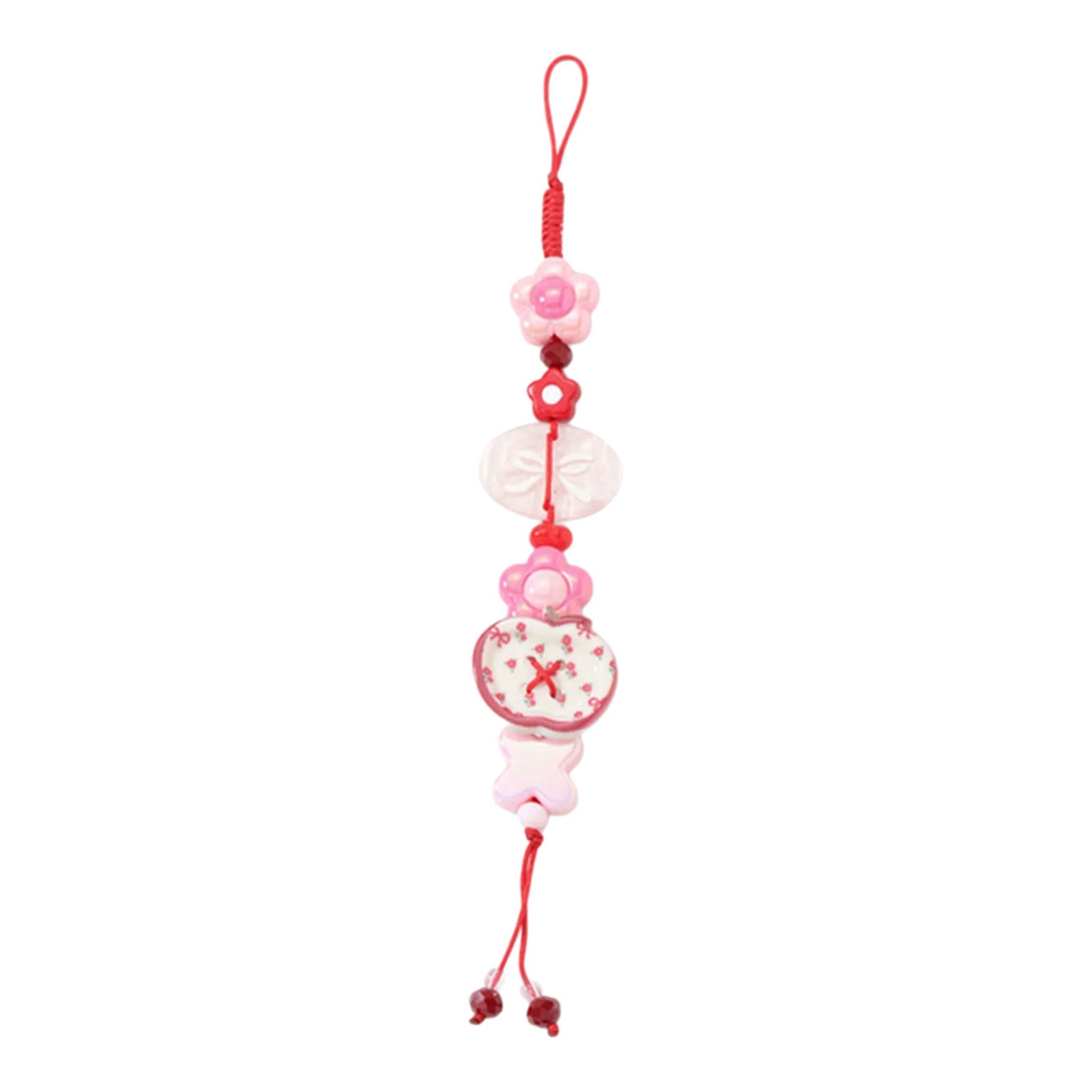 Artistic Acrylic Keyring Floral Fruit Guitar Pattern key Organiser ...