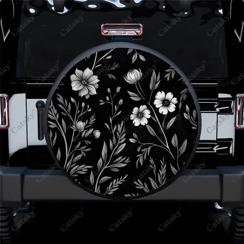 Artistic Aesthetic Print Spare Tire Cover Waterproof Tire Wheel