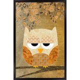 Artistic Antique Owl Wall Poster, 14.725" x 22.375", Framed - Walmart.com