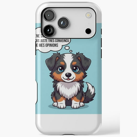 Artistic Australian Shepherd Dog Portrait Design iPhone 11 through 17 ...
