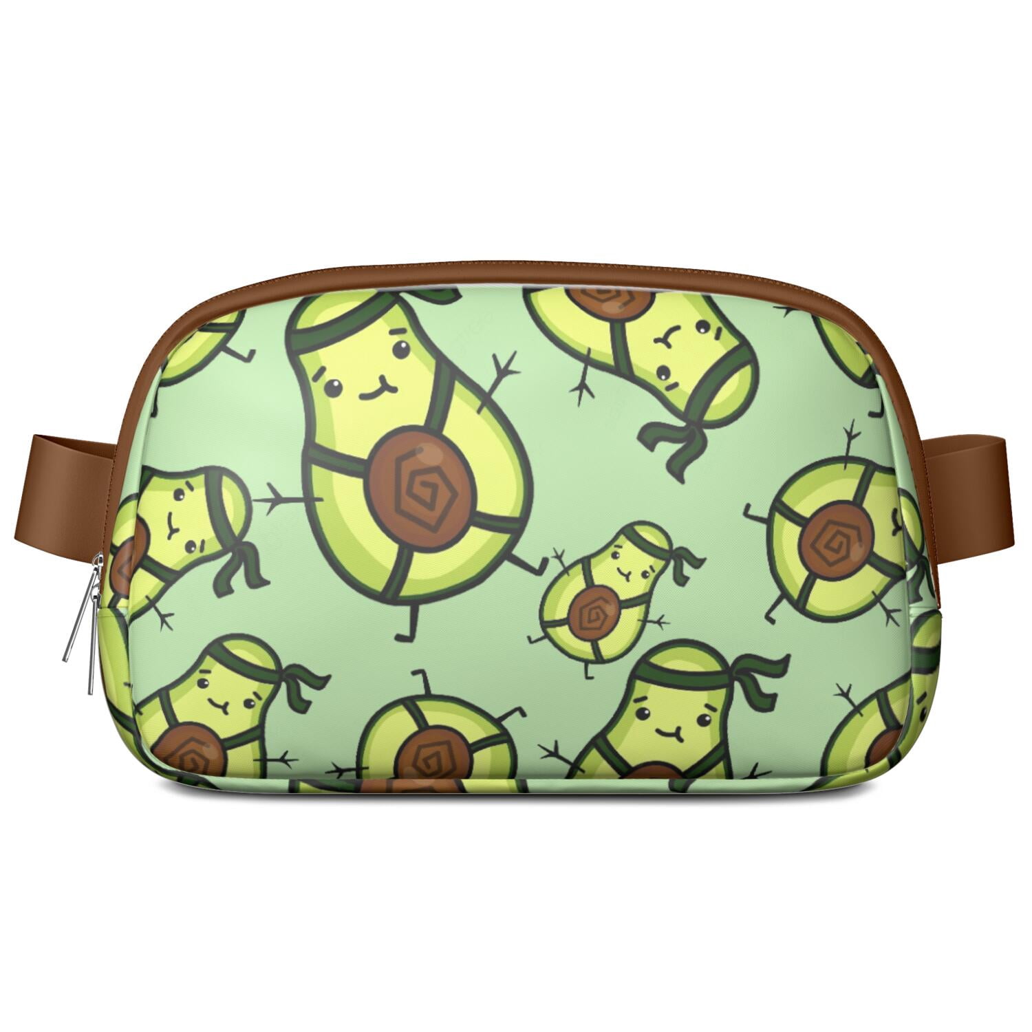 Artistic Avocado Print Fanny Pack – Kawaii Fruit Design Waist Bag for ...