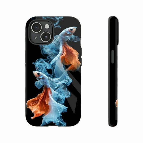 Artistic Betta Fish Smoke Design Phone Case Compatible with iPhone 11 ...